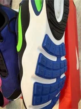 Nike | Shoes | New Boys Nike Sz 5 Blue And Green Air Max Shoes | Poshmark